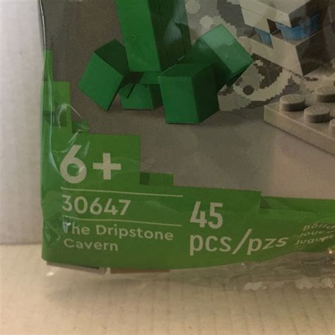 New Lego Minecraft Dripstone Cavern Poly Bag Set 30647 45 Pieces