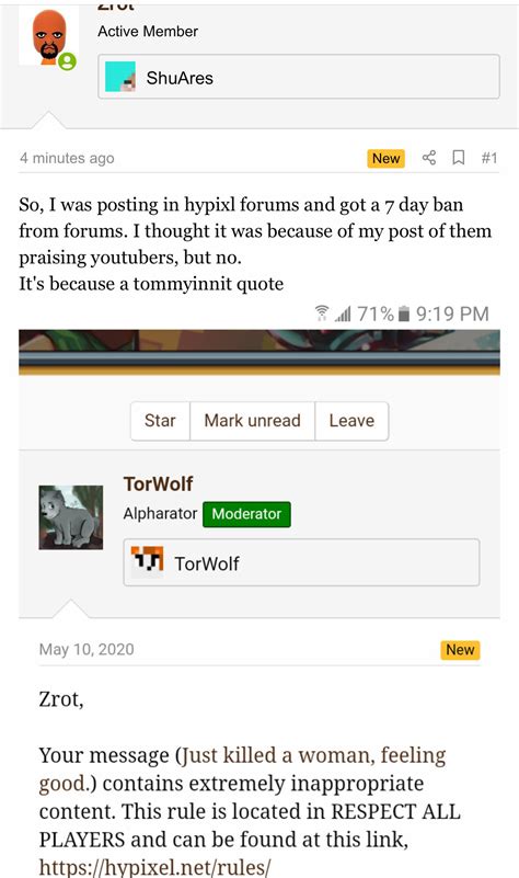 Tommy Innit Breaks Hypixel Riules Confirm 1 Rtommyinnit