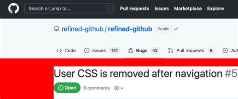 User Css And Hotfixes Are Removed After Navigation · Issue 5857 · Refined Githubrefined Github