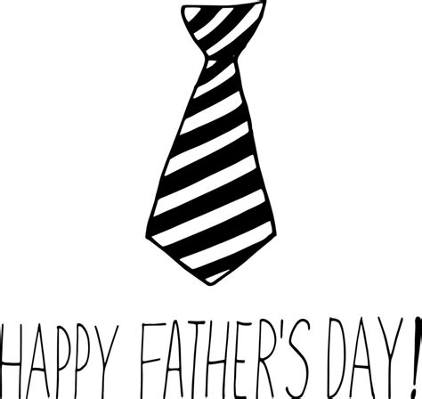 Corbata Y Letras Del Feliz Día Del Padre Estilo De Garabato Dibujado A