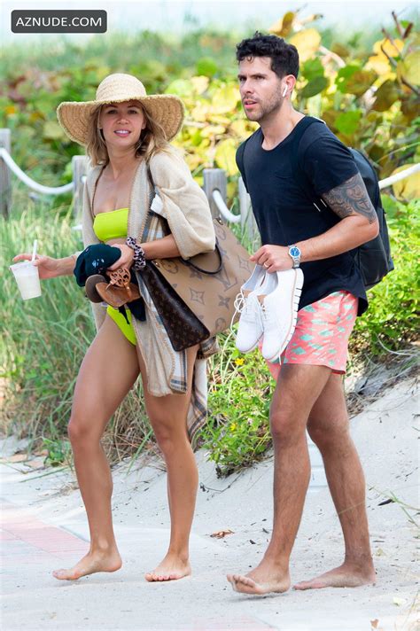 Krystal Nielson And Chris Randone Hit The Beach In Miami Aznude