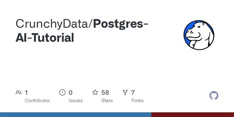 Github Crunchydatapostgres Ai Tutorial