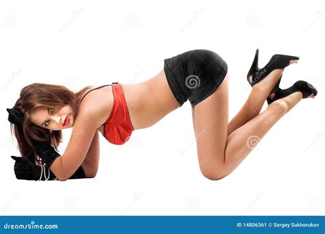 Attractive Woman On All Fours Stock Image Image Of Elegance Elegant