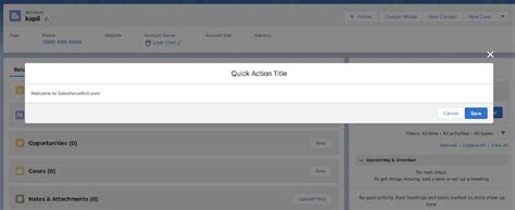 Fernando F On Linkedin Salesforce Lwc Quickaction Webdevelopment
