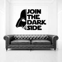 Vinilos decorativos frases motivación vuela alto Yin yang Dark side