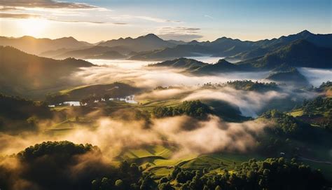 Una gran toma geográfica de la mejor vista de colombia desde un dron al