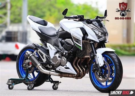 มอเตอรไซคมอสอง สด ผอน Kawasaki z800 สขาว ป2015 วง12000km ท