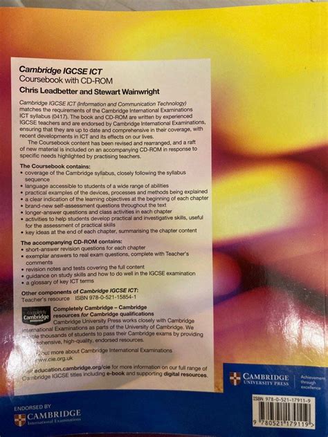 Cambridge Igcse Ict Coursebook 興趣及遊戲 書本 And 文具 教科書 Carousell