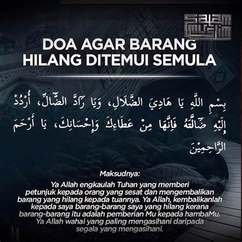 Doa Barang Yang Hilang Homecare24