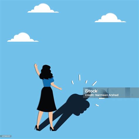 자기 격려 자신의 잠재력에 대한 자신감 자신을 자랑스럽게 생각하는 개념 그의 실루엣을 엄지 손가락으로 보는 사업가 감사에 대한 스톡 벡터 아트 및 기타 이미지 Istock