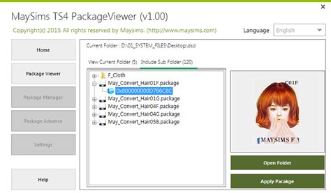 Sims 4 Package Viewer 100 Original Creator Maysims