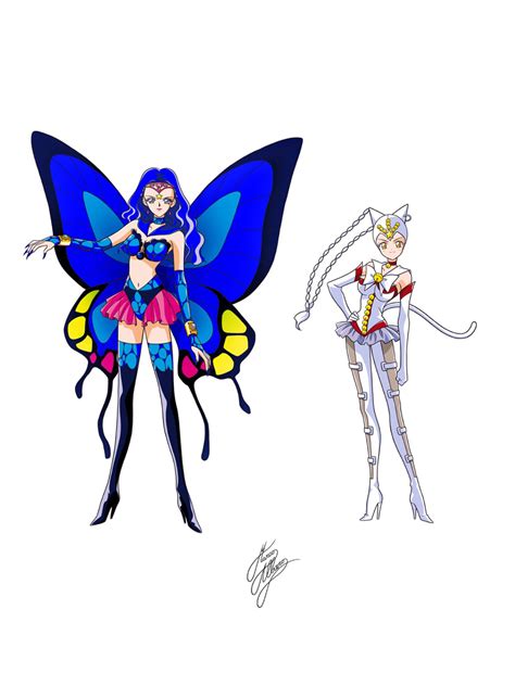 Animates Sailor Heavy Metal Papillon And Healed Sailor Tin Nyanko