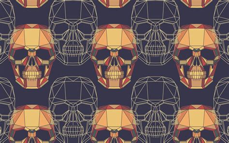 Geometric Skull Wallpapers Wallpaper Cave