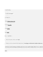 TKAM Guided Questions Ch Docx Guided Reading To Kill A Mockingbird By Harper Lee Name