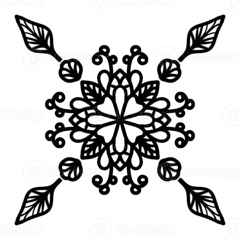 Linear Flower Art 46473117 Png