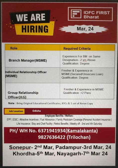 Durga Prasad Sahoo On Linkedin Walk In Drive