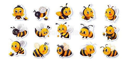Honey Bee Stickers Stock Illustrations 453 Honey Bee Stickers Stock