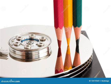 Open Hard Disk Drive Stock Image Image Of Delete Digital 10419569