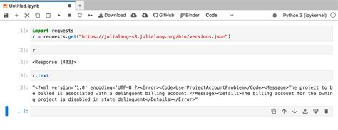 Julia Environments Fail To Build Error During Build