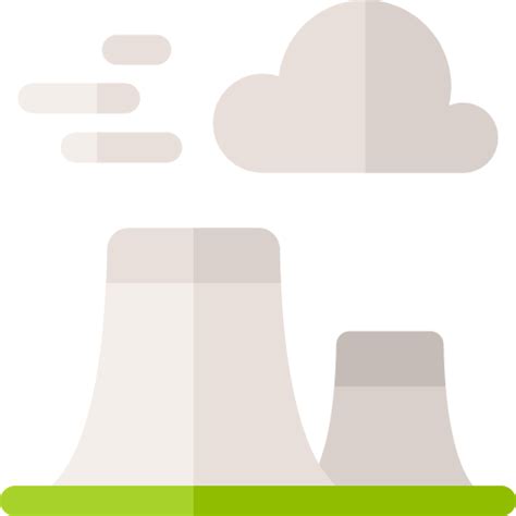 Nuclear Plant Basic Rounded Flat Icon