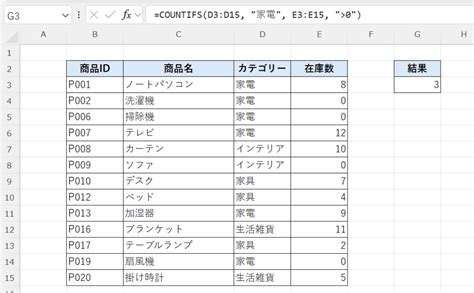 Excel関数入門：countifs関数の使い方【複数条件で数える】 パソコン検定・mos勉強ナビ