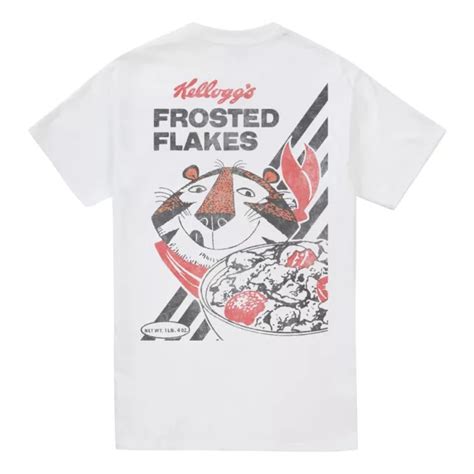 Kelloggs Herren T Shirt Mattierte Flocken Tony The Tiger Frosties T