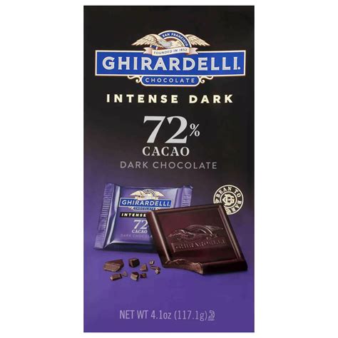 Ghirardelli 72 Cacao Intense Dark Chocolate Squares Shop Candy At H E B