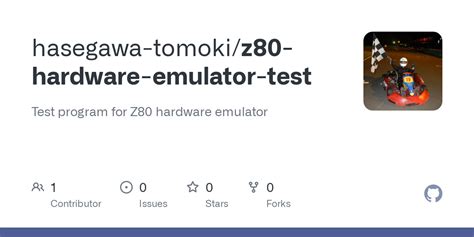 Github Hasegawa Tomokiz80 Hardware Emulator Test Test Program For