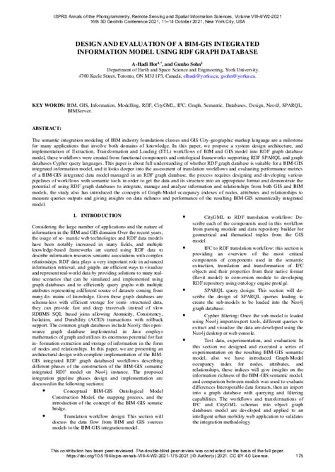 pdf design and evaluation of a bim gis integrated information model