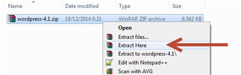 Cara Menginstall Wordpress Extract File Wordpress Duniailkom