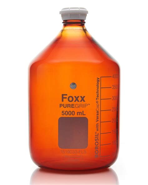 PuregripÂ® Media Bottles Reagent Amber Graduated With Gl45 Screw Cap