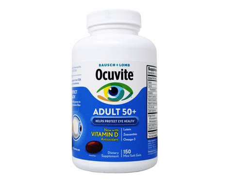 Ocuvite Adult 50 Eye Health Supplement Vitamin D Antioxidant Lutein
