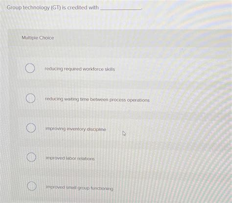 solved group technology gt is credited with multiple