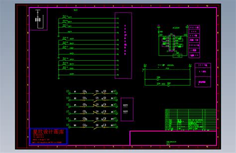 35kv出线柜原理图autocad 2000模型图纸下载 懒石网
