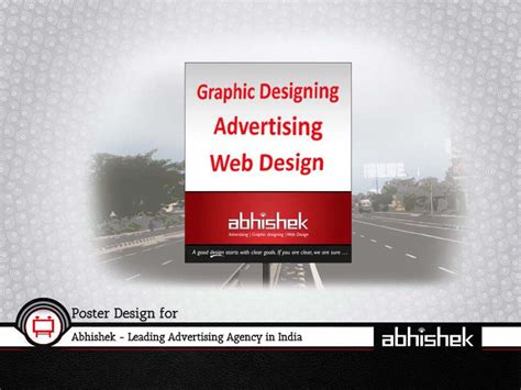 Poster For Abhishek Leader In Branding Agency India Logo Design