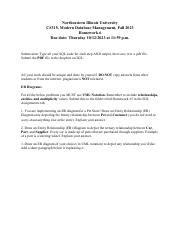 Homework6 Pdf Northeastern Illinois University CS315 Modern Database
