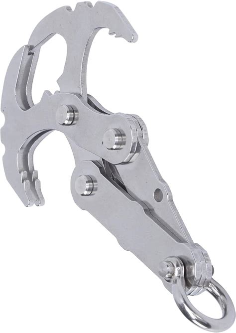 Jp Hilitand グラップリングフック 折りたたみ式 重力フック ステンレス製 アウトドア 登山 シルバー Diy・工具・ガーデン