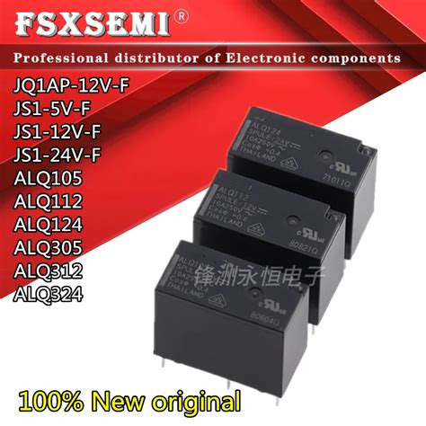 5pcs New Jq1ap 12v F Js1 5v F Js1 12v F Js1 24v F Alq105 Alq112 Alq124