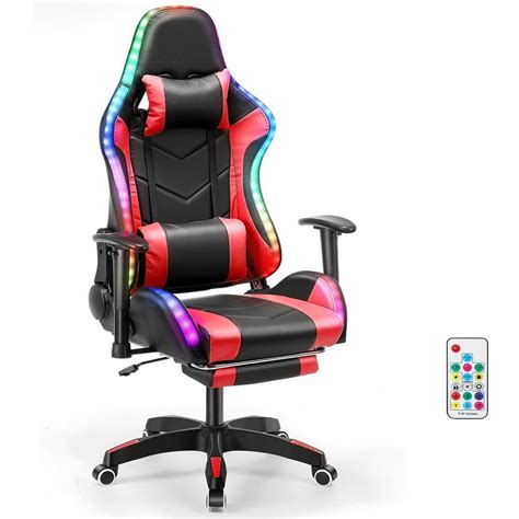 Oyajia Gaming Chair Gaming Stuhl Mit Led Bürostuhl Ergonomischer Stuhl