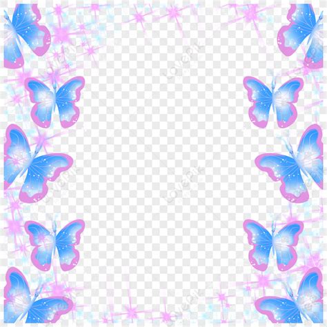 Purple Light Effect Butterfly Border Dreameffectsbeautiful Png