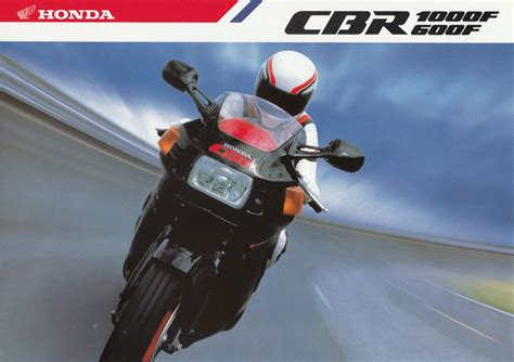 Prospekt HONDA CBR 1000 F 600 F Prospekt Brochure 8 Seiten Aus