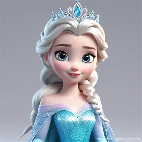 Princess Elsa Stable Diffusion Online