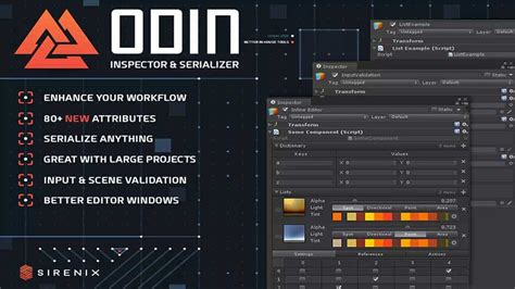 پروژه Odin برای یونیتی Asset Store Odin Inspector And Serializer