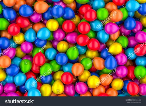 Background Colored Balloons 3d Rendering 库存插图 1761512486 Shutterstock