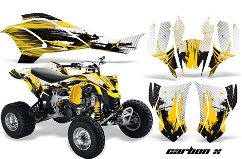 Atv Graphics Kit Quad Decal Wrap For Can Am Ds450 Xmx Xxc All Terrain Depot