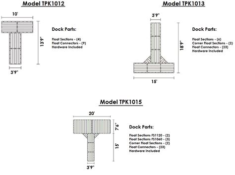 Connect A Dock 1000 Series T Shape Low Profile Docks Light As Air Boats