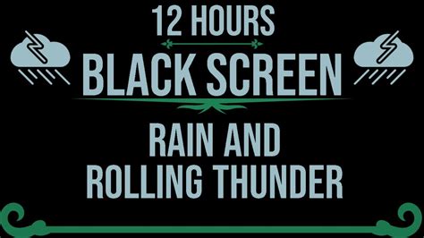 Rain And Thunder Thunderstorm Rain And Rolling Thunder Youtube