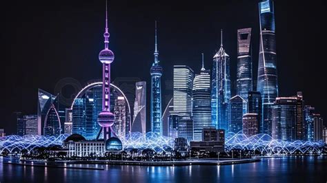 特色建筑ai数字艺术 上海特色建筑的线框全息图 Ai背景免费下载 Png格式 4096像素 编号71190849 千图网