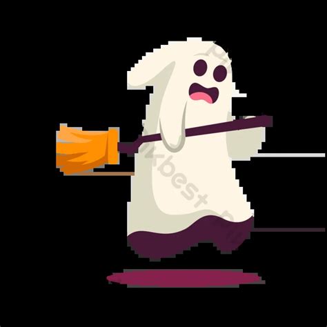 해피 할로윈 만화 속임수 또는 초대 배너 웹 페이지에 대한 유령 개체 요소 파티 치료 일러스트 Png Ai 무료 다운로드 Pikbest