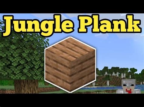How To Get Jungle Planks In Minecraft Youtube